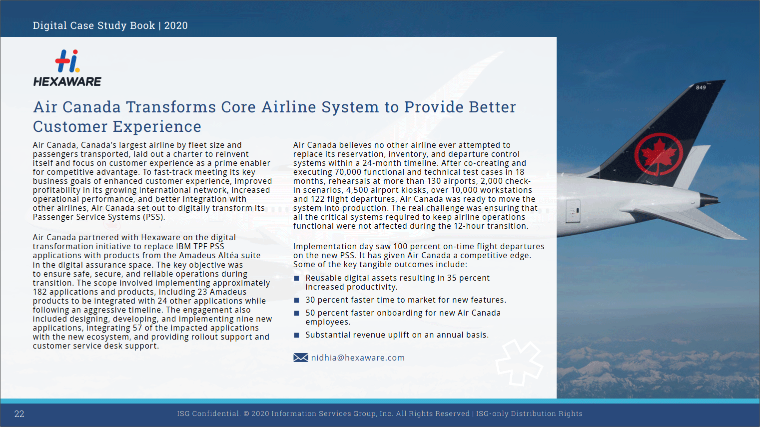 Hexaware Case Study | ISG