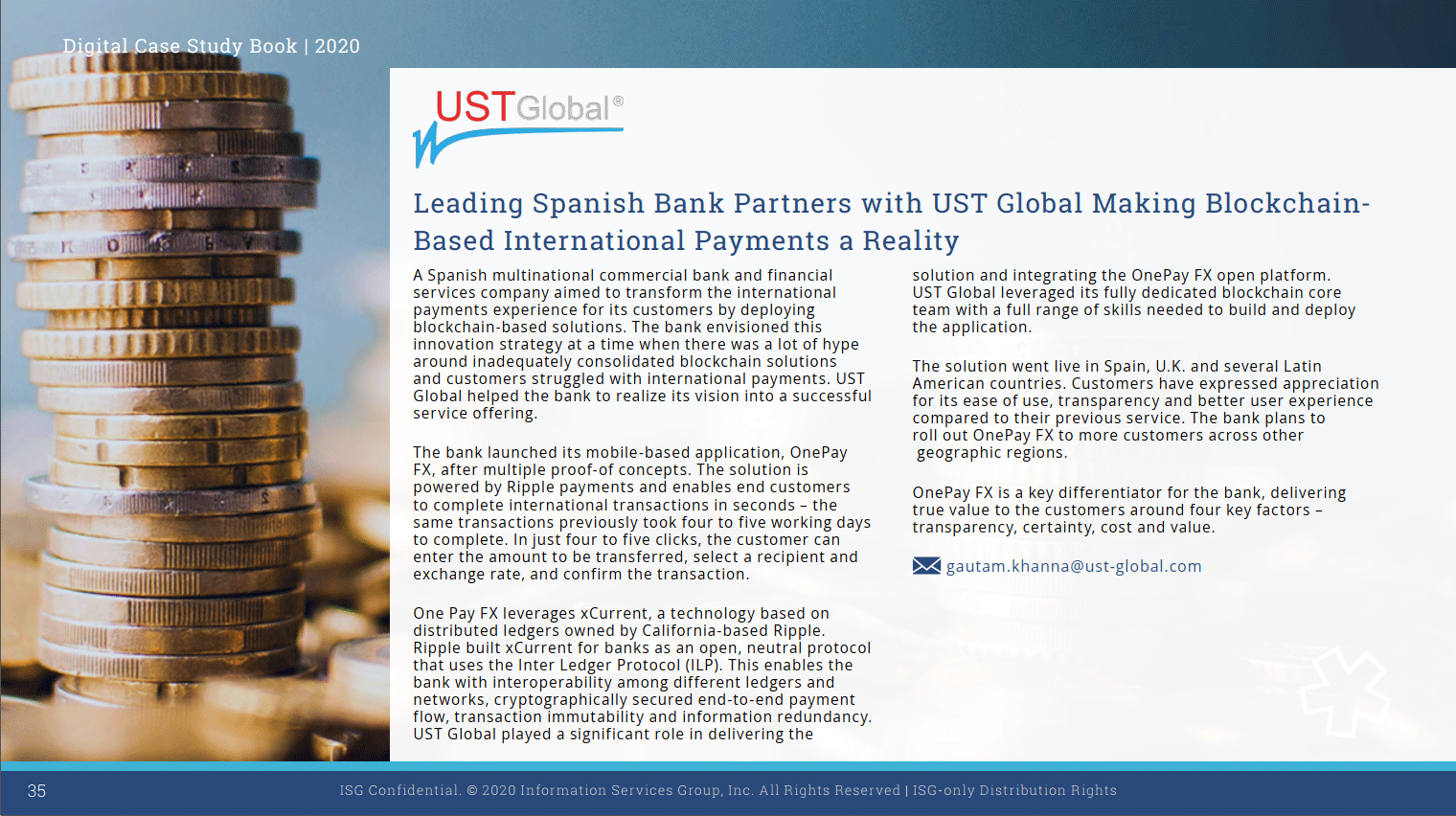 UST Global Case Study | ISG