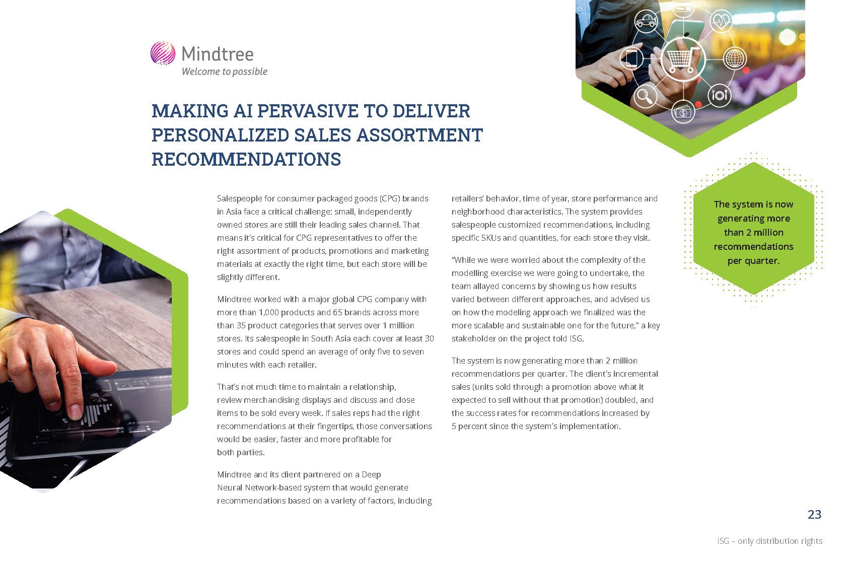 Mindtree AI Case Study | ISG