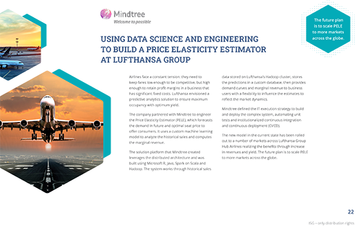 Mindtree Data Science and Engineering Study | ISG